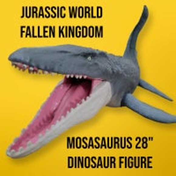 Mattel | Toys | Jurassic World Fallen Kingdom Real Feel Mosasaurus 28 ...